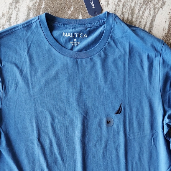 Nautica | Shirts | Nautica Mens Jclass Logo Classic Fit Crew Long ...